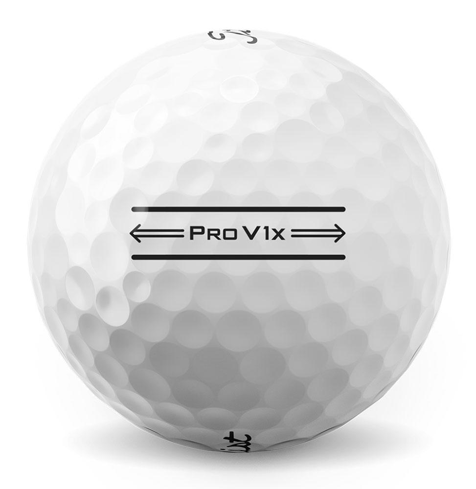 Titleist Pro V1x AIM Golf Balls with Enhanced Alignment (12 Balls)