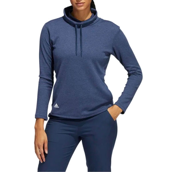 adidas Ladies Melange High Mock Pullover - Golfonline