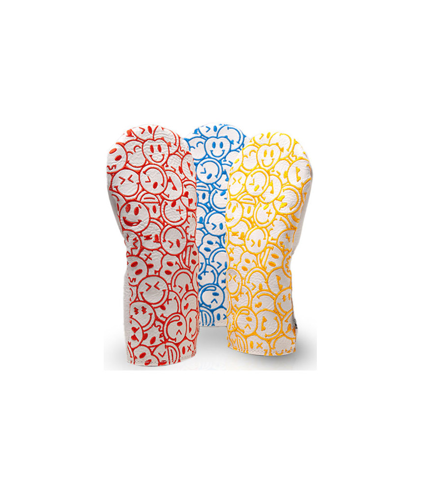 Smiley World Iconic Fairway Wood Headcover - White - Golfonline