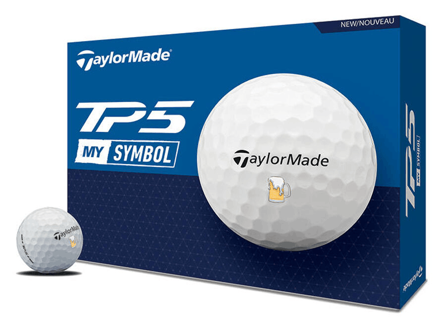Limited Edition - TaylorMade TP5 MySymbol Beer Golf Balls (12 Balls)