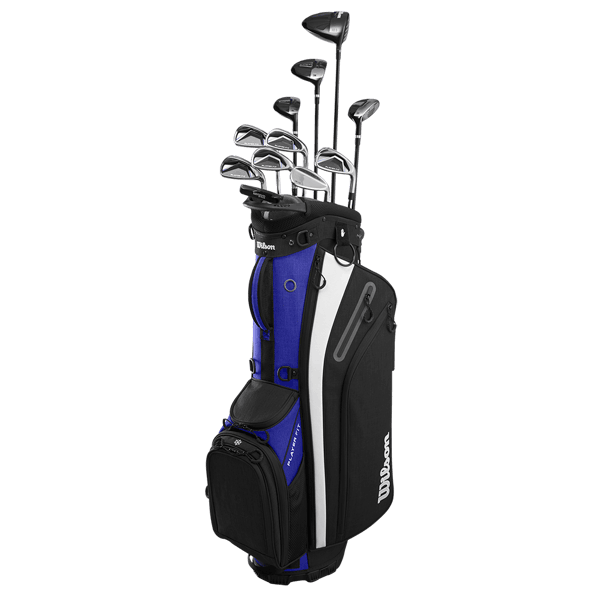 Wilson Mens Player Fit Premium Complete Golf Set (Steel/Graphite)